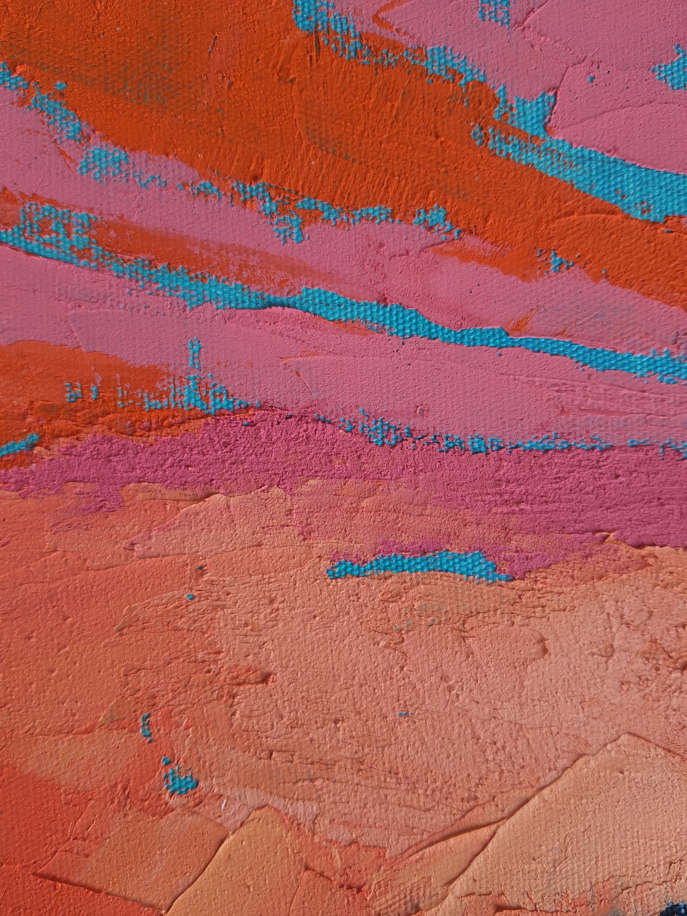 Landscape Oil Painting Semi Abstract Original Artwork İmpasto Painting ...
