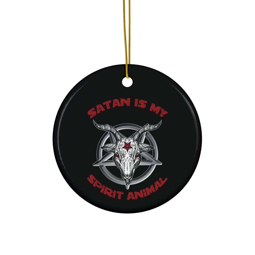 Goth-christmas Ornament, Mirror Hanger, Alt, Atheist, Occult, Emo, Punk ...