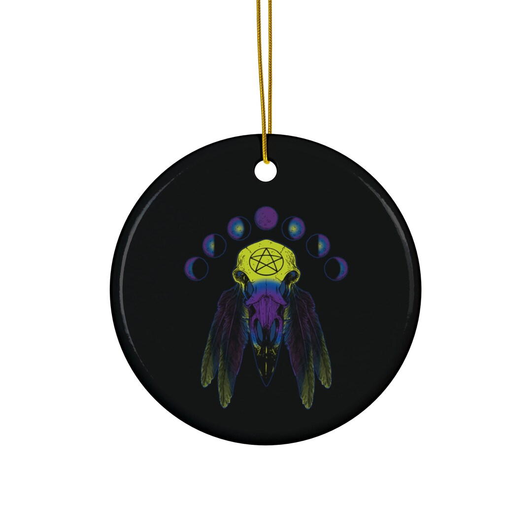 Goth-christmas Ornament, Mirror Hanger, Alt, Atheist, Occult, Emo, Punk ...
