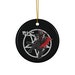 Goth-christmas Ornament, Mirror Hanger, Alt, Atheist, Occult, Emo, Punk ...