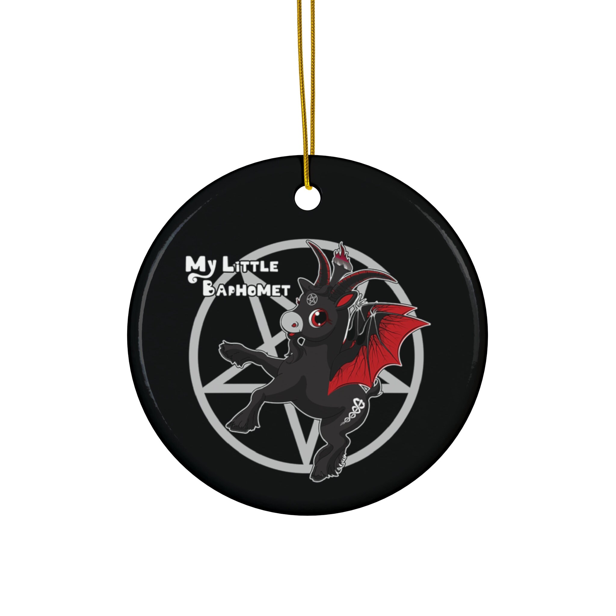 Goth-christmas Ornament, Mirror Hanger, Alt, Atheist, Occult, Emo, Punk ...