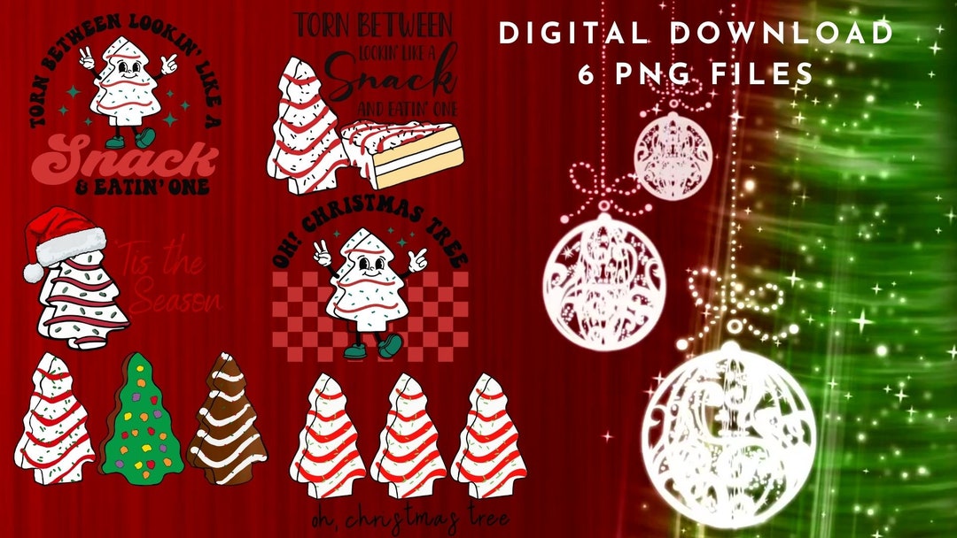 Christmas Tree Snack Cake 6 File Digital Download PNG - Etsy