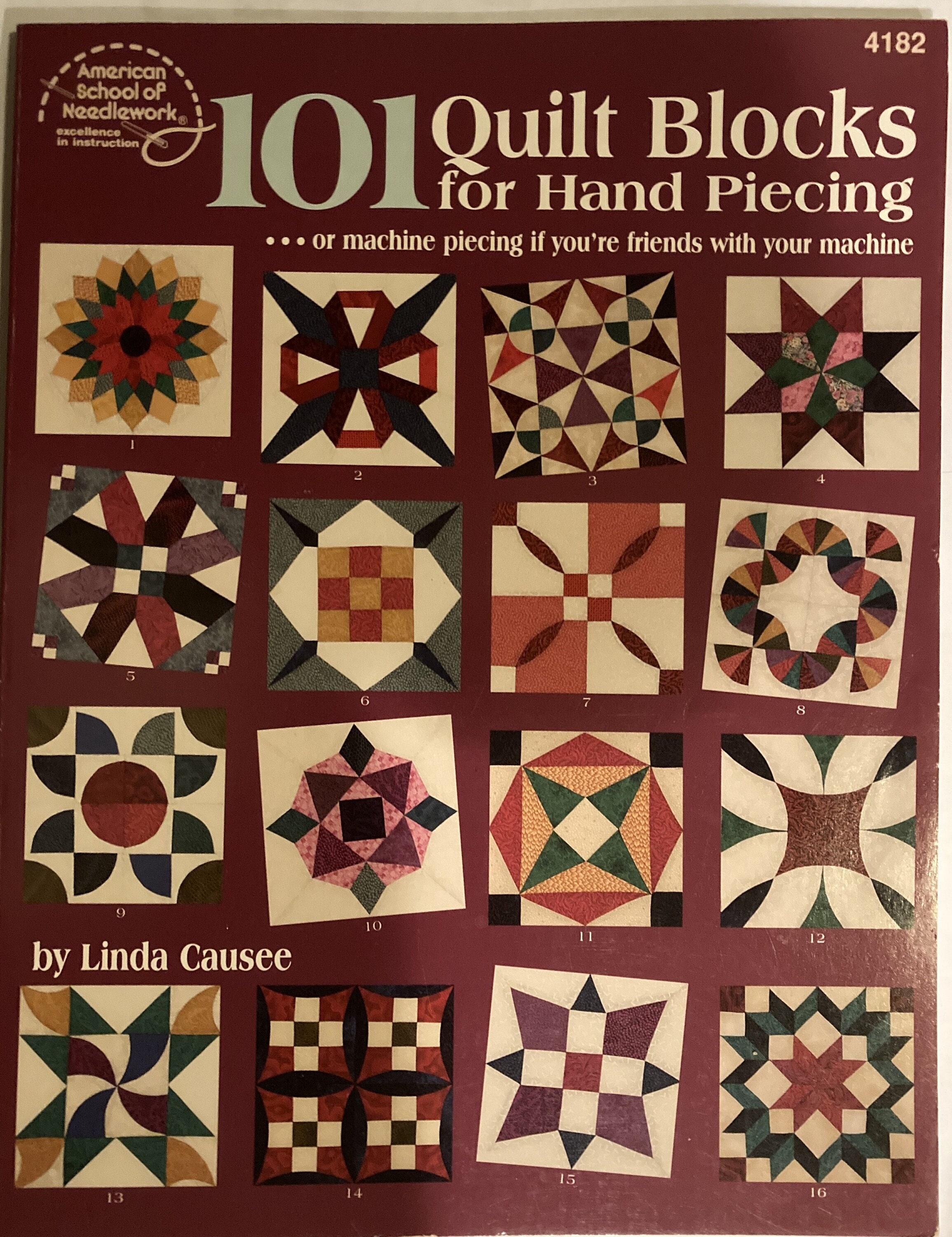 101 Quilt Blocks for Hand Piecing, Linda Causee, Patterns, Instructions, Soft Cover - Etsy