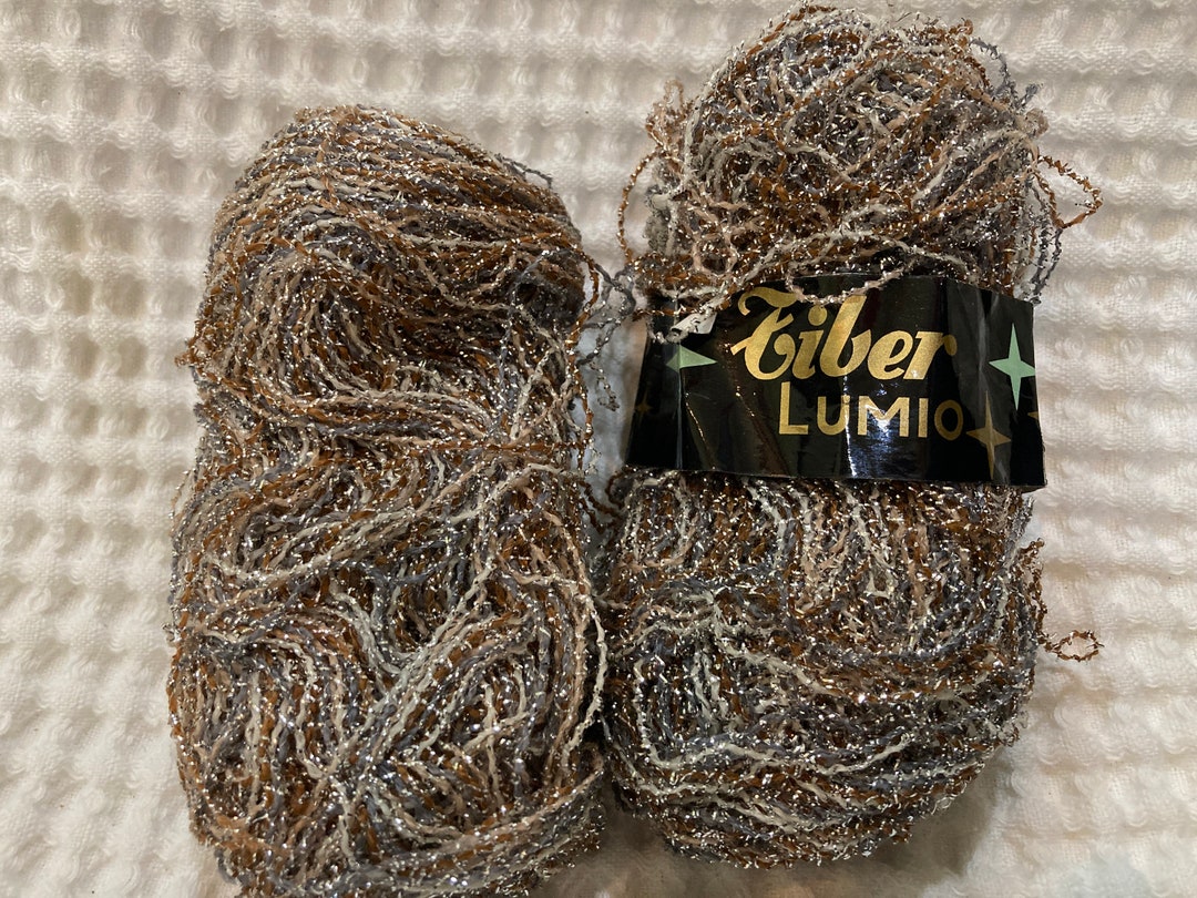 Vintage Unger Tiber Lumio Wool Blend Metallic Finish Yarn, Non ...