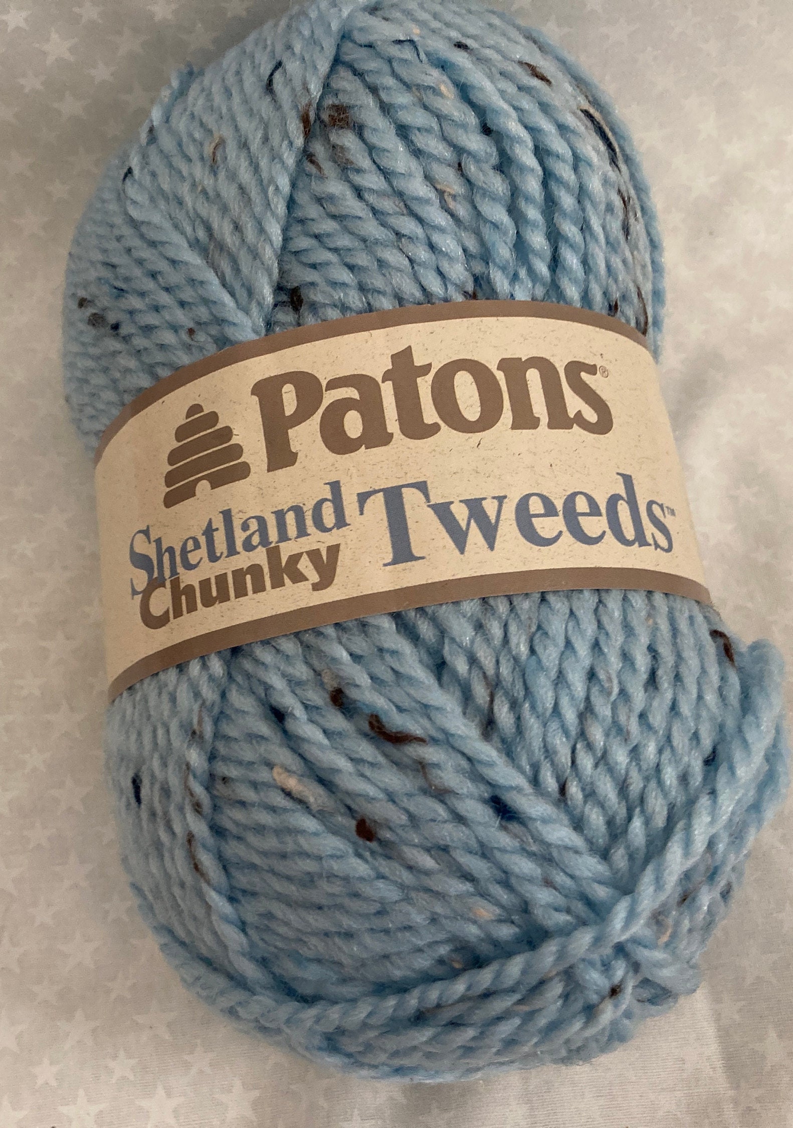 Patons Chunky Shetland Tweed, Bulky Yarn, Sea Ice Tweed, Light Blue, 3 ...