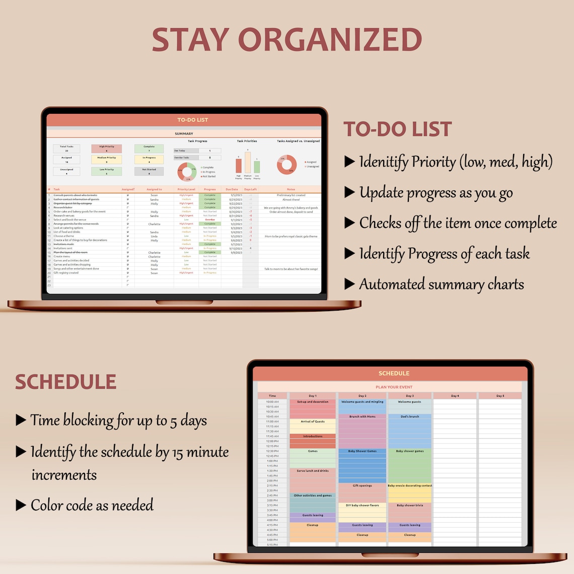 Excel Ultimate Event Planner Template Digital Event Planner Spreadsheet ...