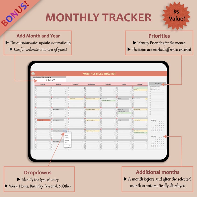 Budget Planner Spreadsheet Monthly Paycheck Budget Template Budget ...