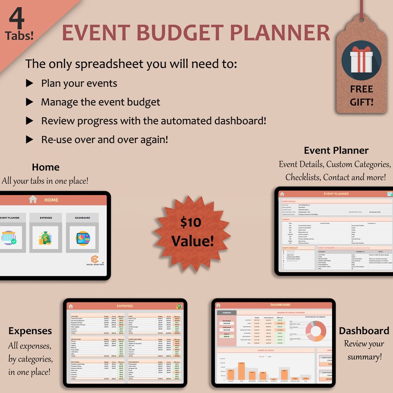 BUNDLE Budget and Debt Payoff Annual Budget Debt Snowball Spreadsheet ...
