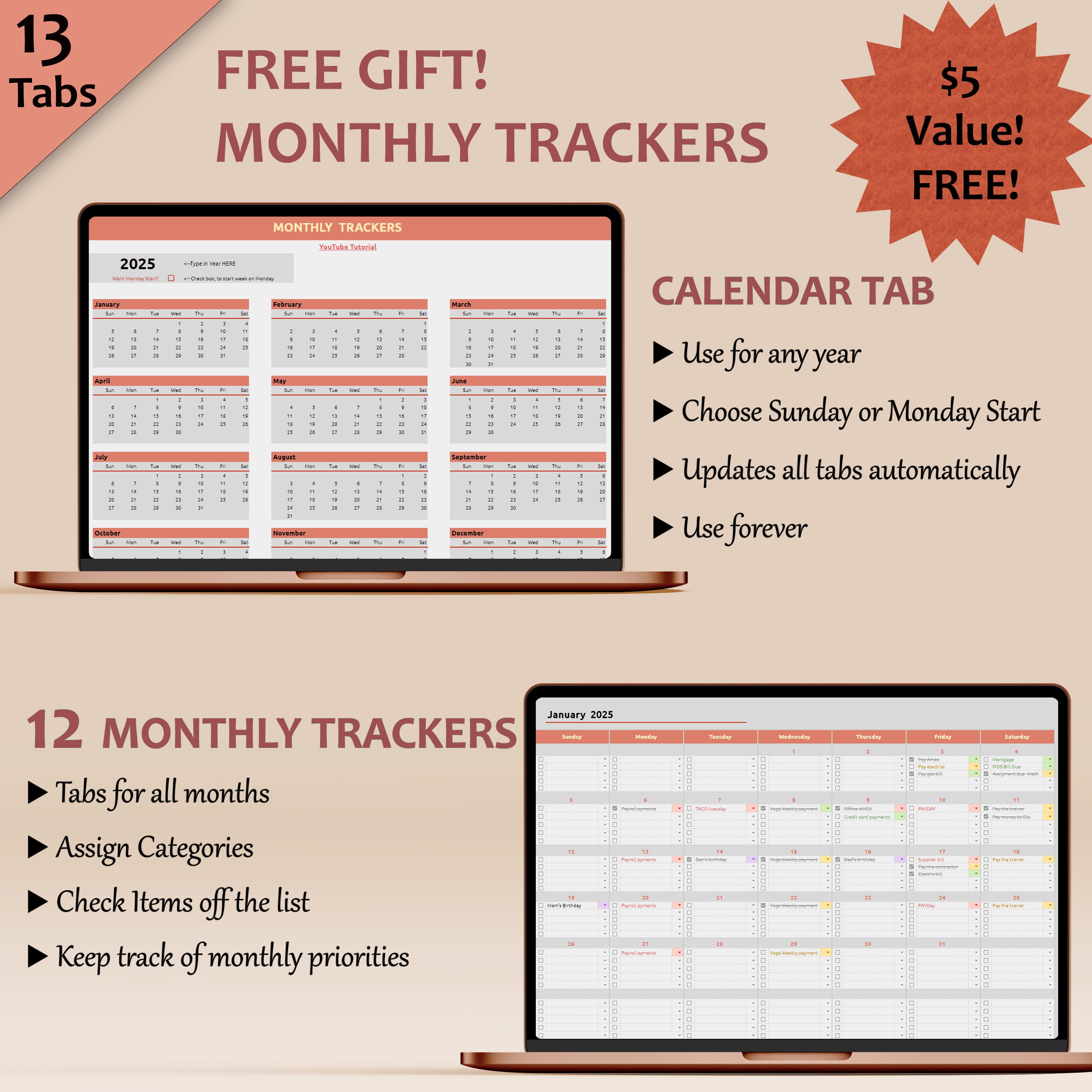 Event Planner Template Google Sheets Multi Events Template Digital ...