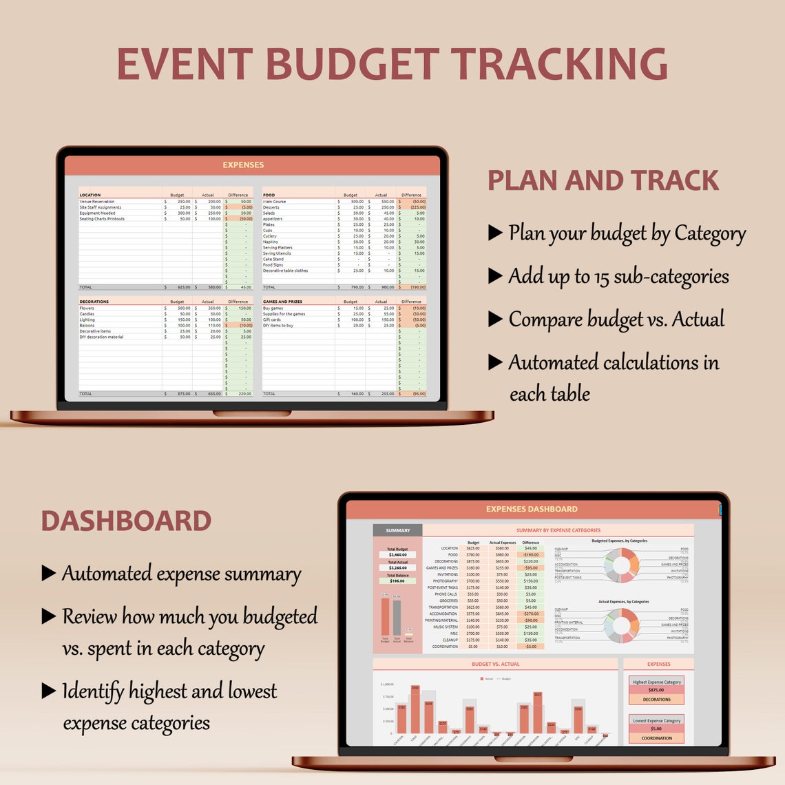 Google Sheets Ultimate Event Planner Template Digital Event Planner ...