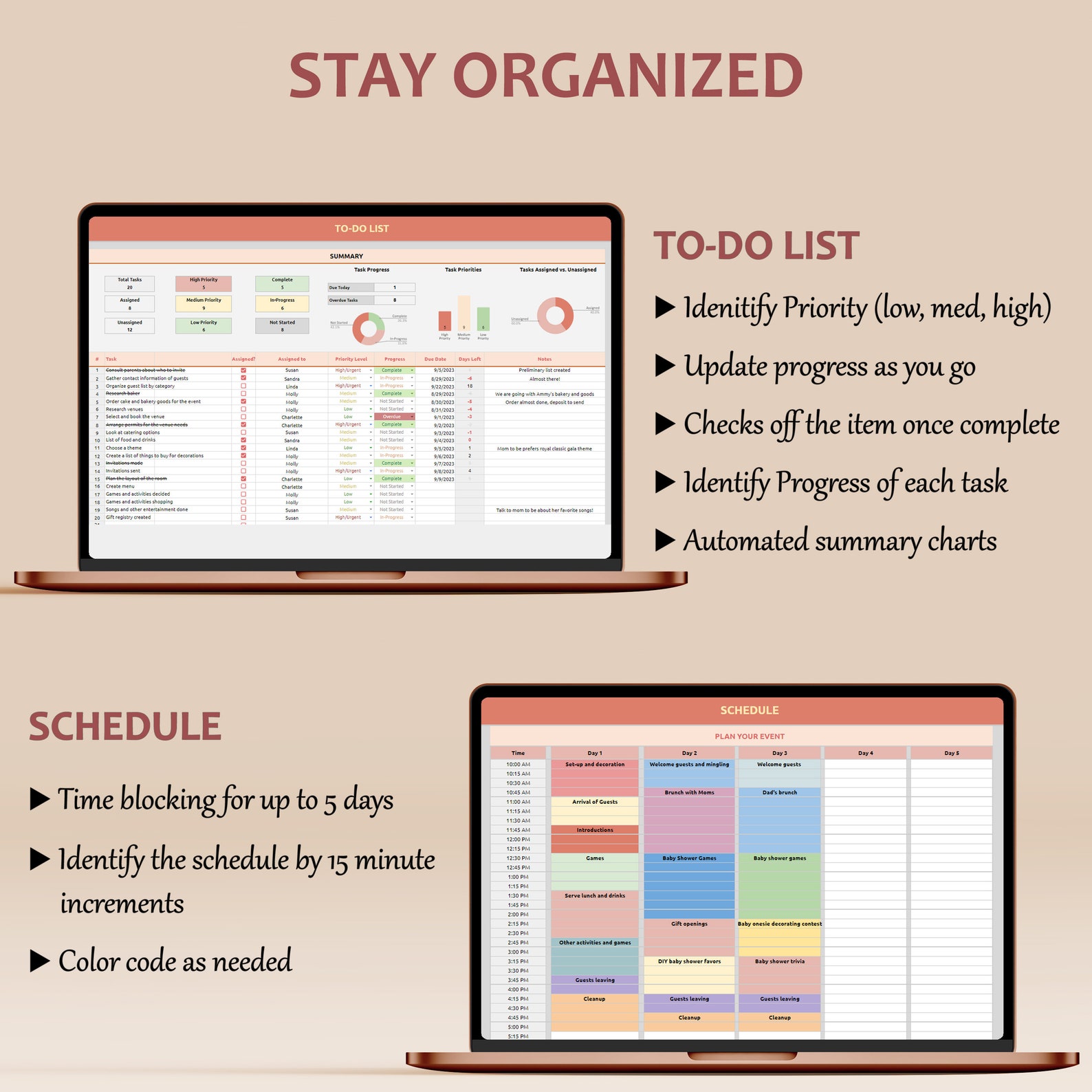 Google Sheets Ultimate Event Planner Template Digital Event Planner ...