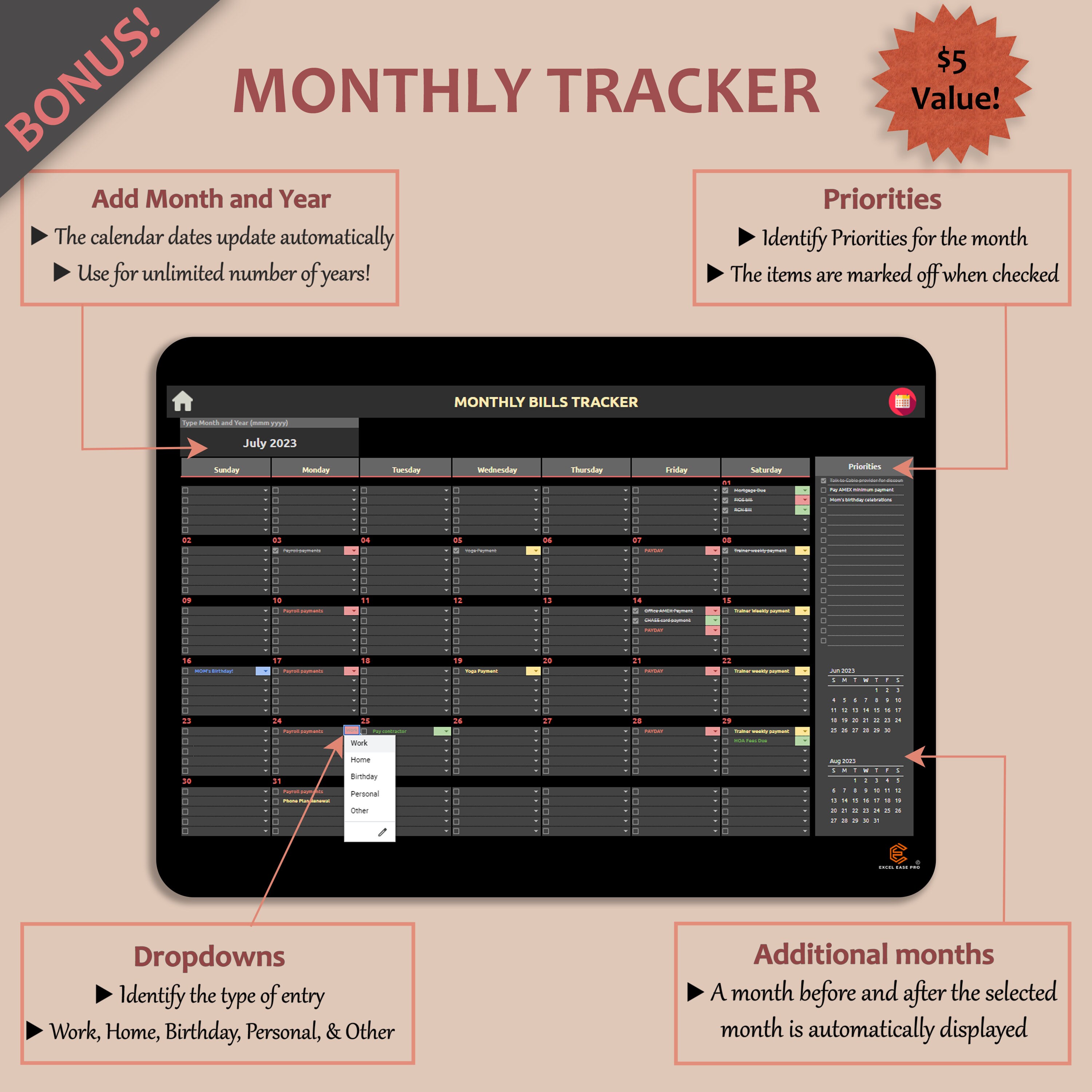Excel Ultimate Event Planner Template Digital Event Planner Spreadsheet ...
