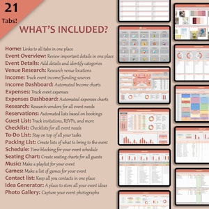 Excel Event Planner Template Excel Digital Event Planner Spreadsheet ...