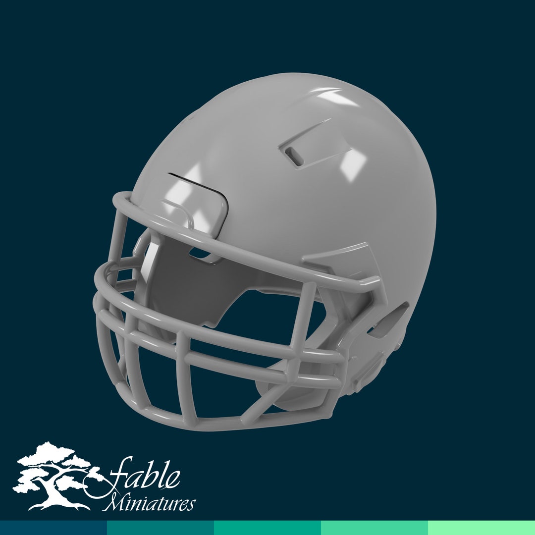 Football Helmet 1:6 Play Scale Miniature STL & OBJ 3D Print Files - Etsy