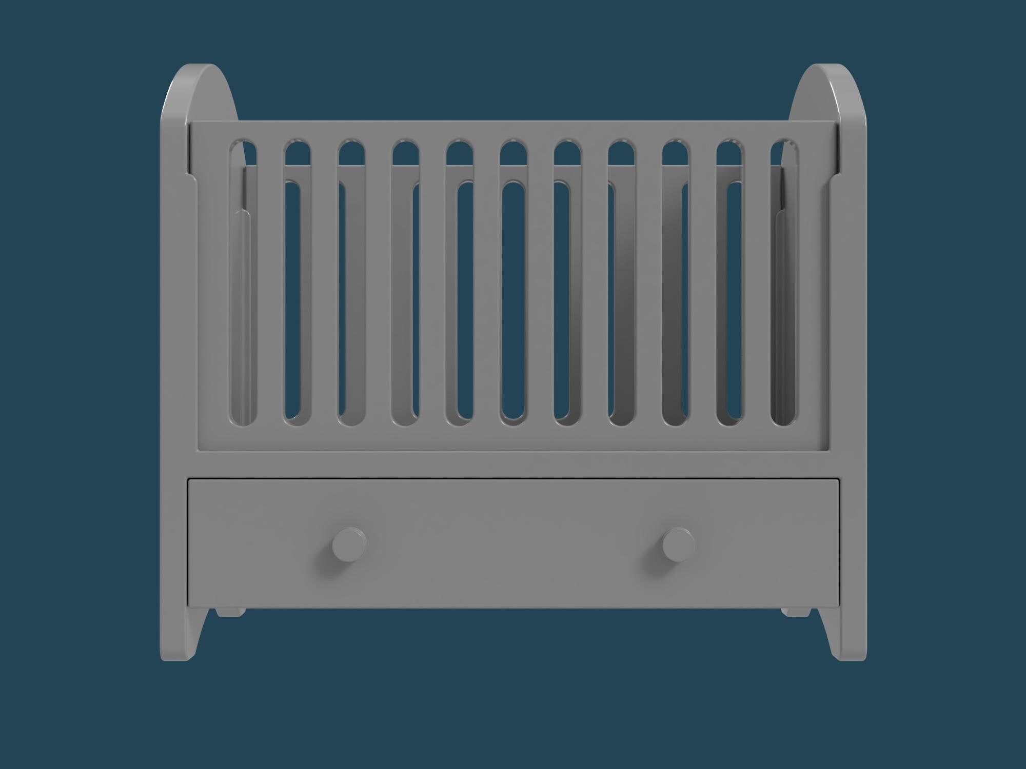 Baby Crib 1:6 Play Scale Miniature STL & OBJ 3D Print Files - Etsy