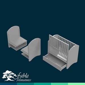 Baby Crib 1:6 Play Scale Miniature STL & OBJ 3D Print Files - Etsy