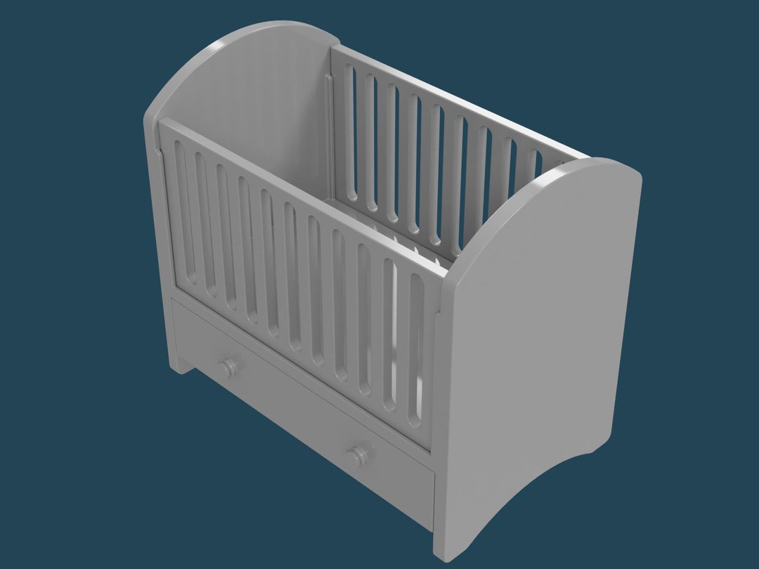 Baby Crib 1:6 Play Scale Miniature STL & OBJ 3D Print Files - Etsy