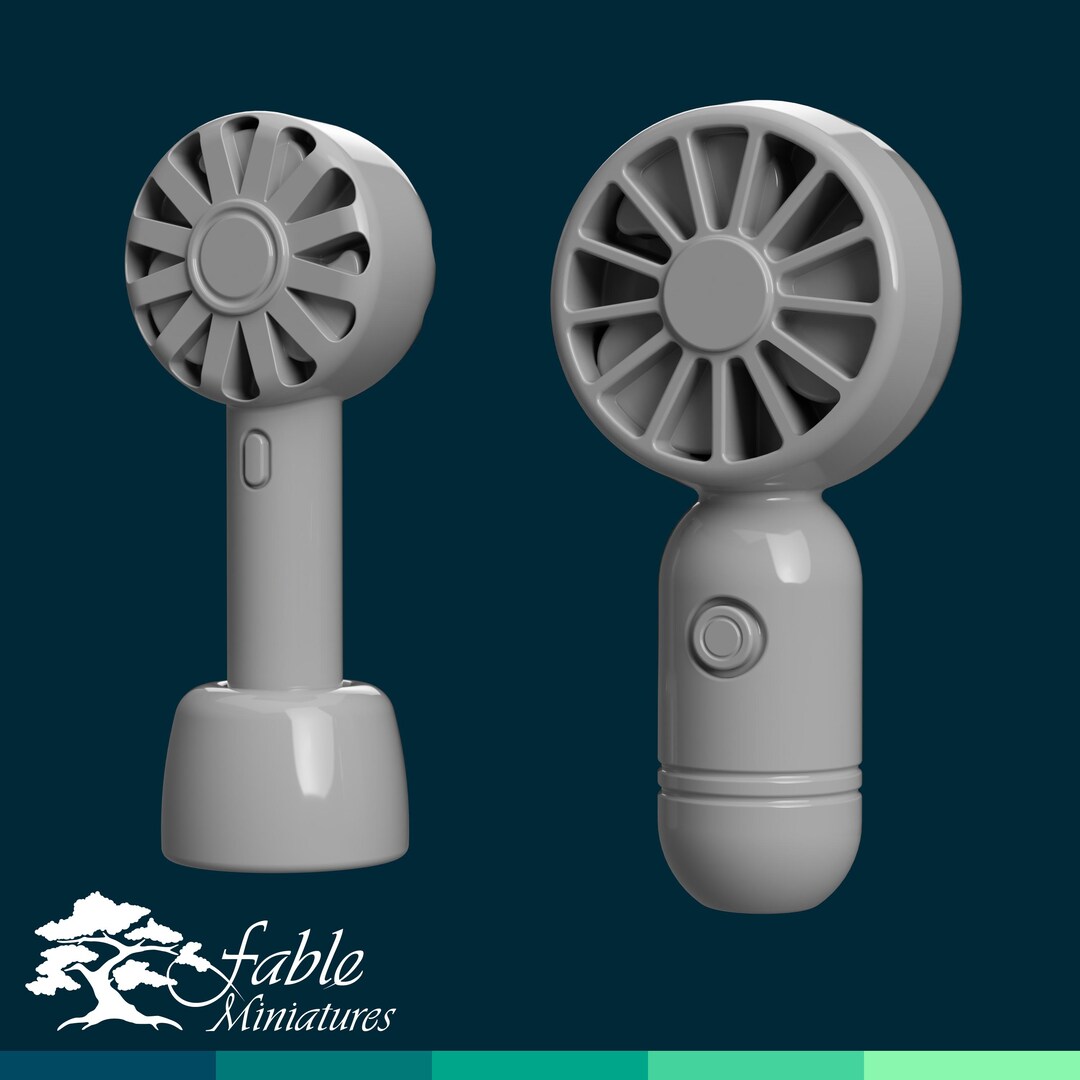 Handheld Fans 1:6 Play Scale Miniature STL & OBJ 3D Print Files - Etsy