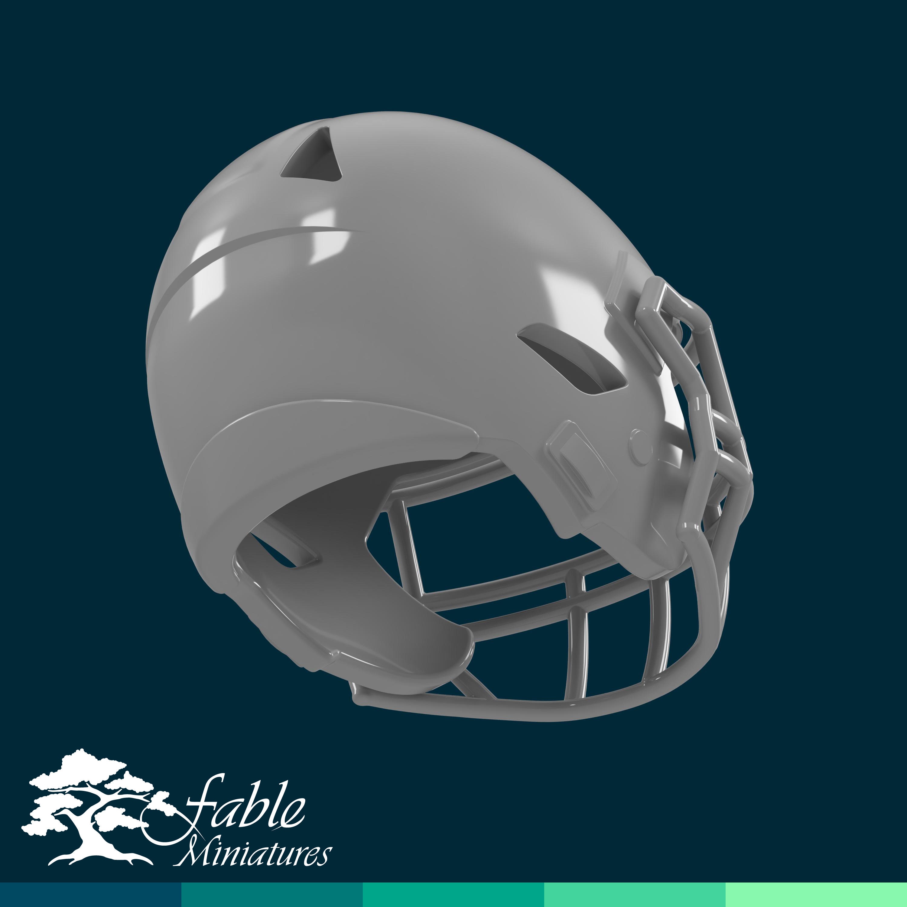 Football Helmet 1:6 Play Scale Miniature STL & OBJ 3D Print Files - Etsy