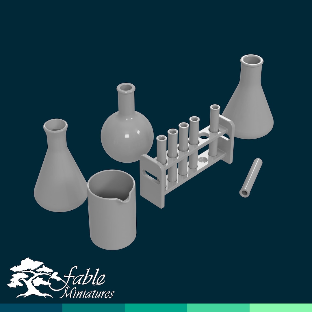 Chemistry Set 1:6 Play Scale Miniature STL & OBJ 3D Print Files - Etsy