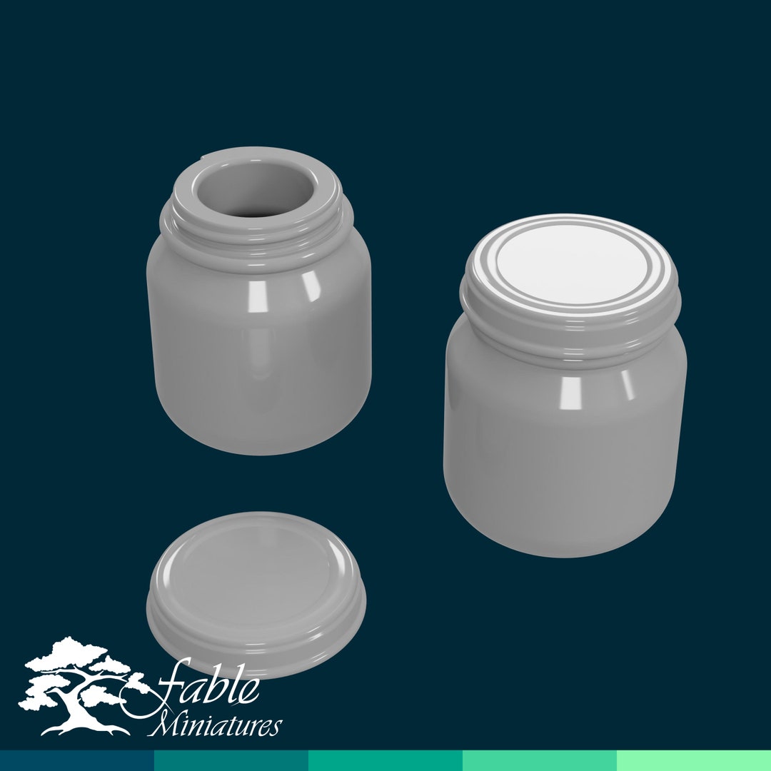 Baby Food Jars 1:12 Scale Miniature STL & OBJ 3D Print Files - Etsy