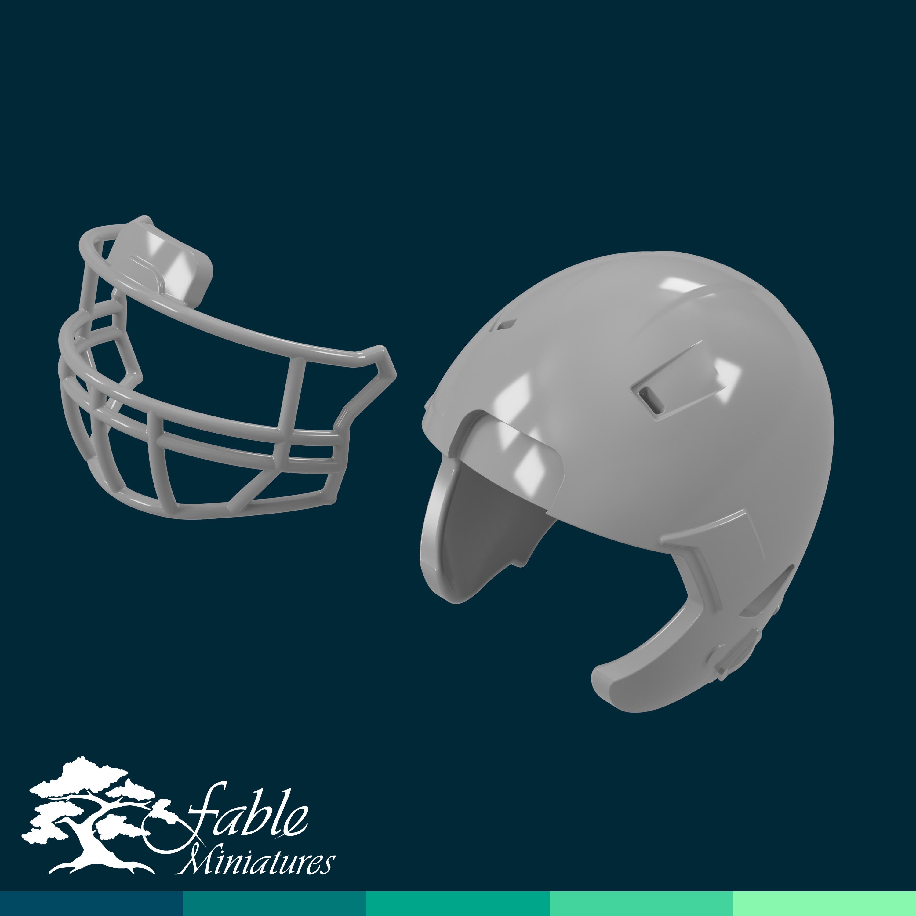 Football Helmet 1:6 Play Scale Miniature STL & OBJ 3D Print Files - Etsy