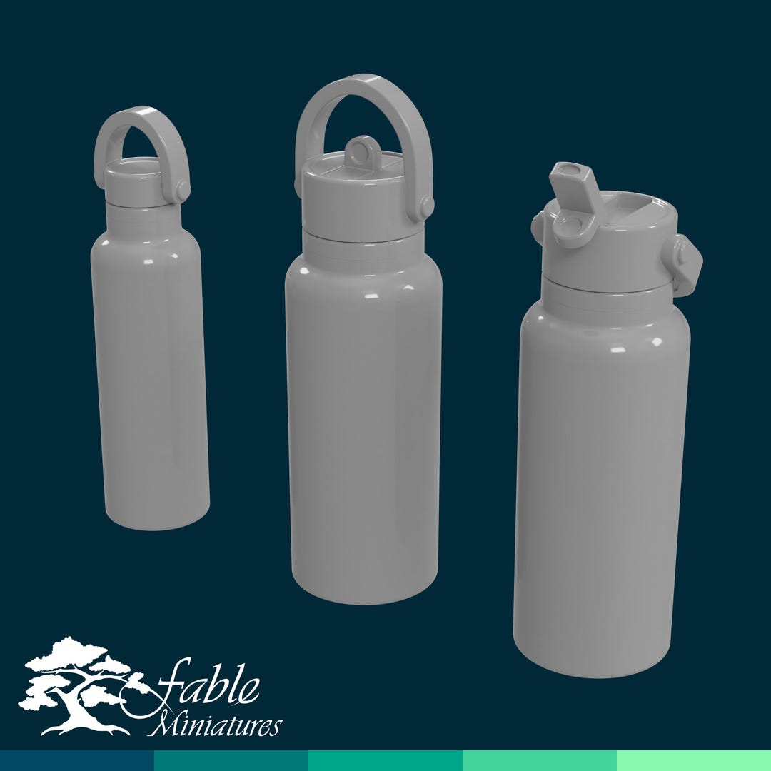 Hydro Flasks 1:12 Scale Miniature STL & OBJ 3D Print Files - Etsy