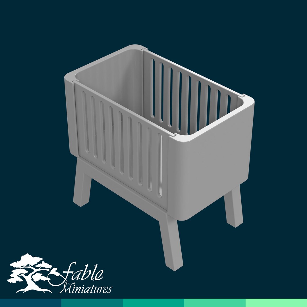 Baby Crib 1:6 Play Scale Miniature STL & OBJ 3D Print Files - Etsy