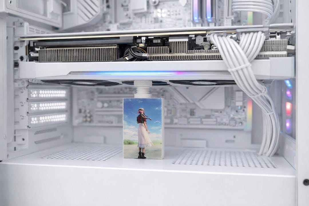Anime GPU Support | Aerith-inspired PC Mod, Anti-sag - Etsy