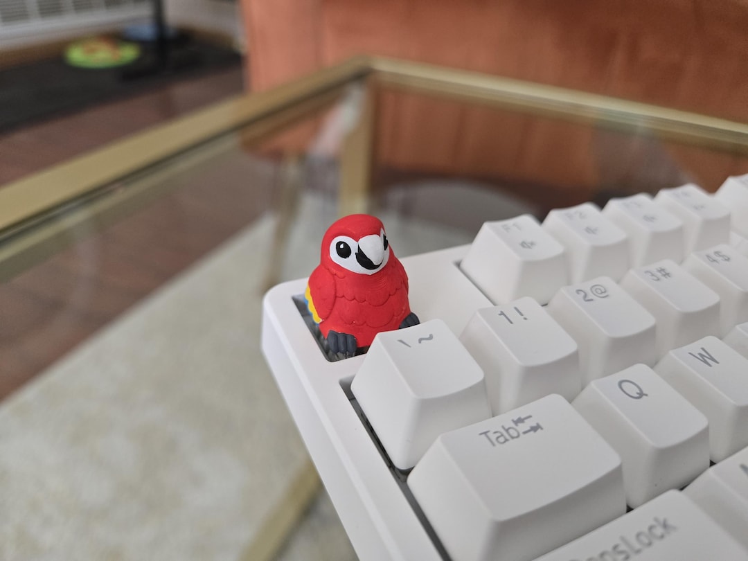Macaw Bird Keycap - Hand Painted Cute Keycap Designs, Cherry MX - Etsy