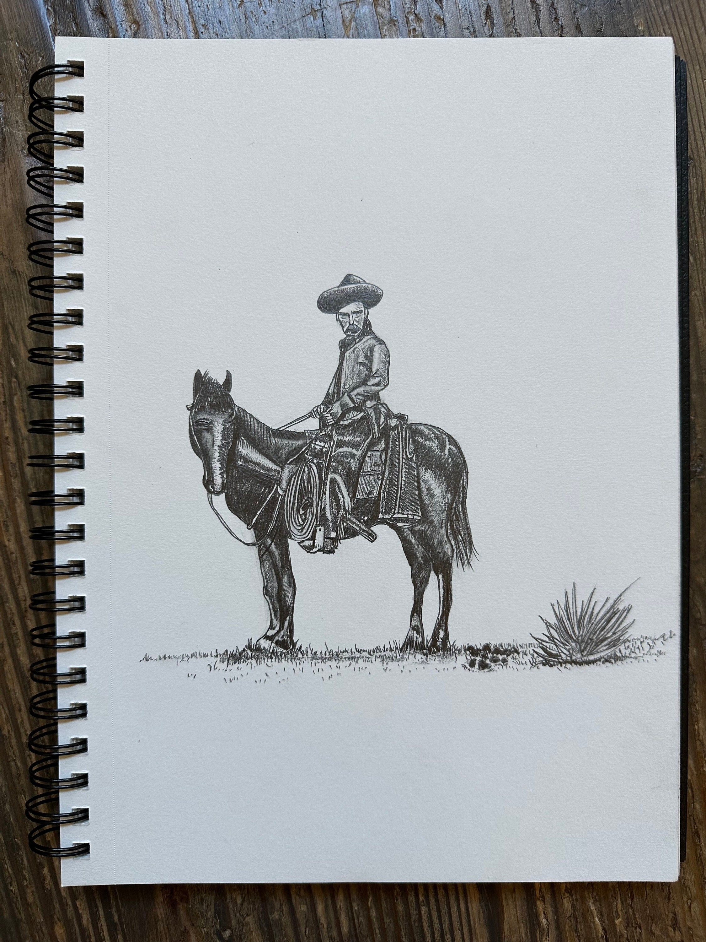 The Sh*t. Grumpy Rancher Waits for His Cattle to Catch Up. Giclée Print ...
