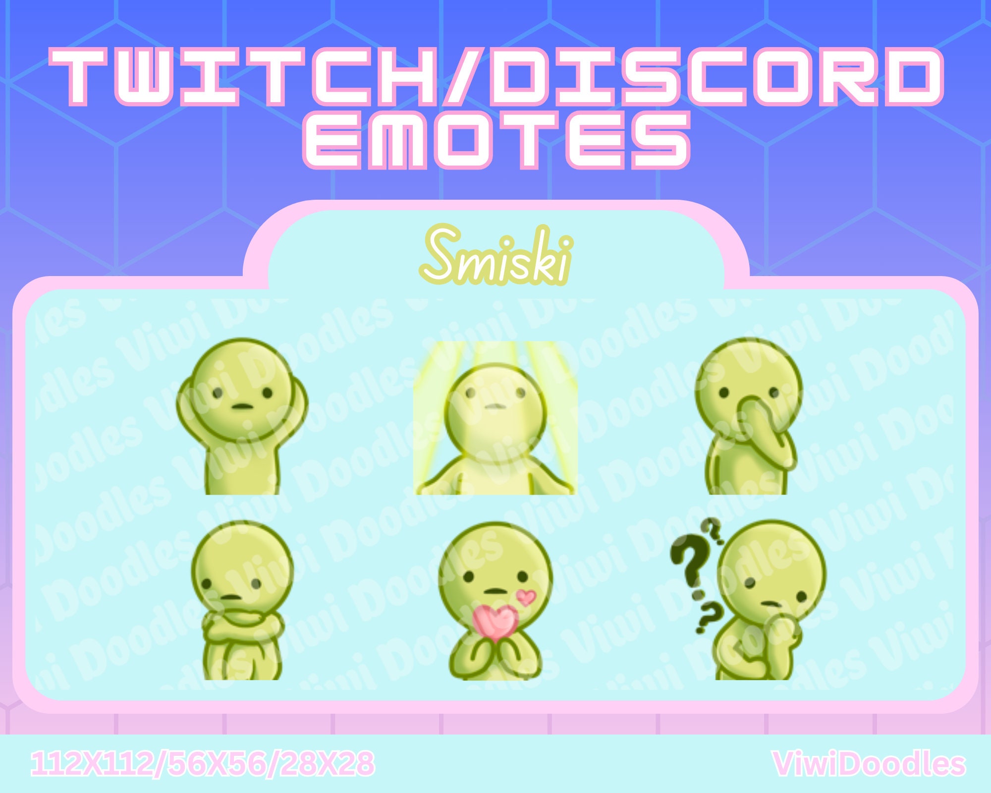 Cute Silly Smiski Emote Pack - Twitch, Discord, Youtube, Stream - Etsy