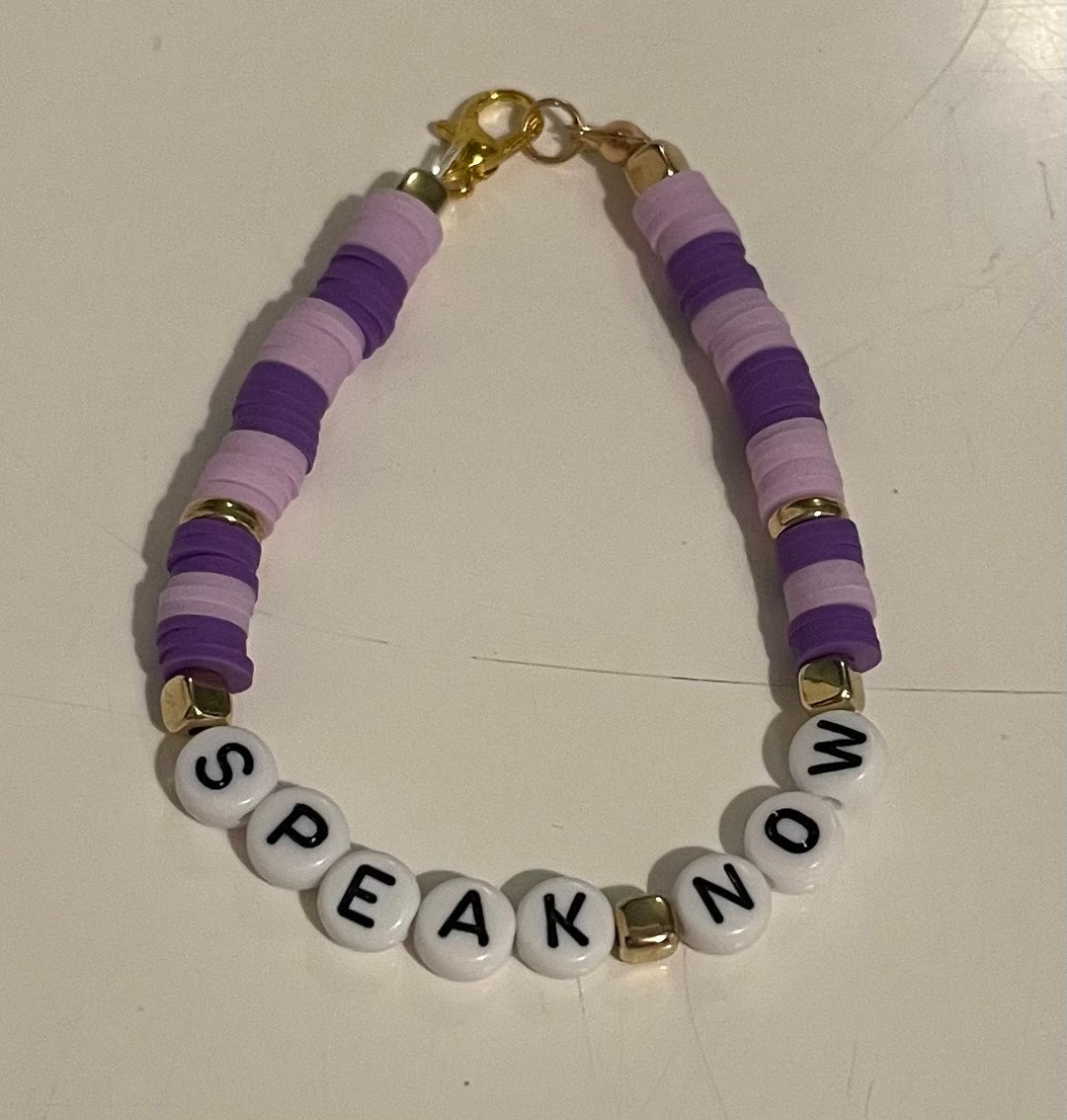 Taylor Swift Speak Now album/ Song Bracelet - Etsy