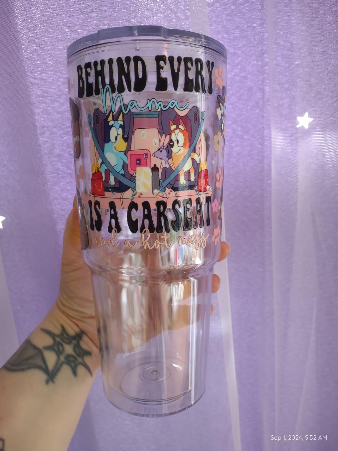 Bluey Double Sided Car Seat Tumbler - Etsy