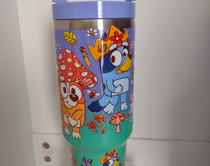Bluey and Bingo Cottage Core 40 Oz Tumbler - Etsy