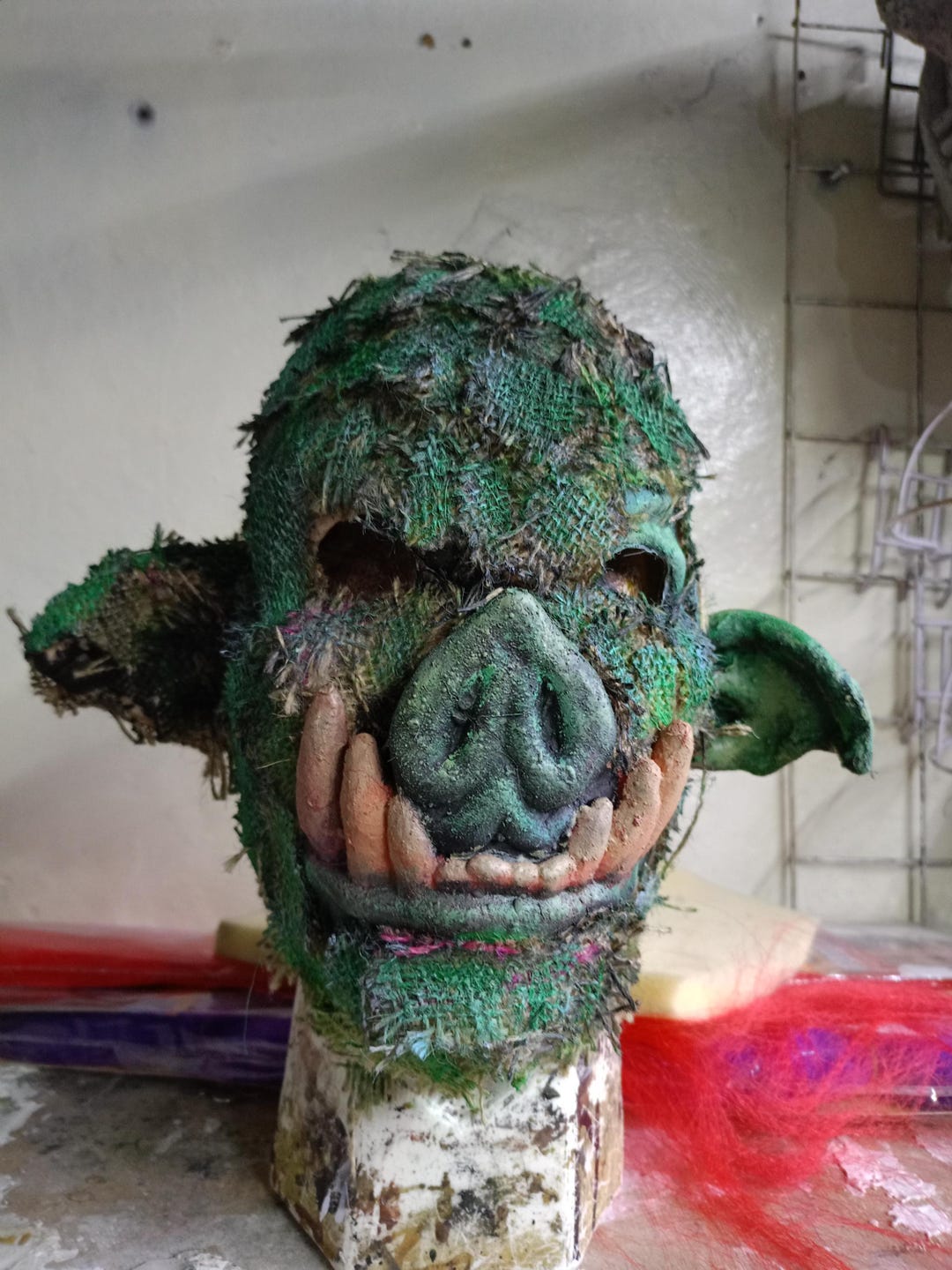 Wild Boar Mask Burlap Latex Adult Size Halloween Day of the Dead - Etsy