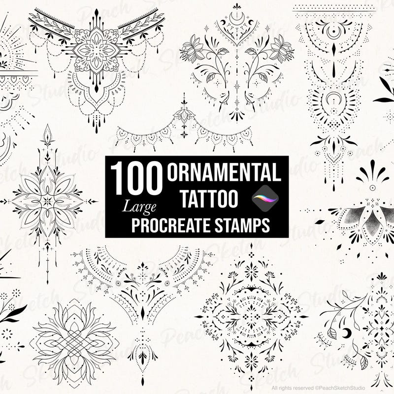 Large Tattoo Stencils - Etsy