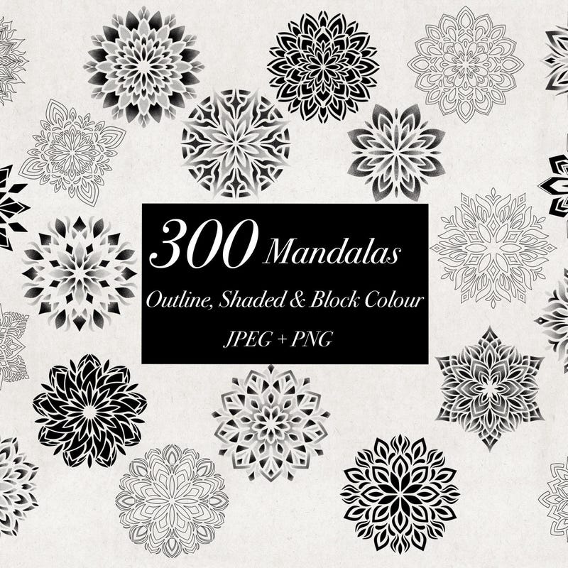 Mandala Tattoo Template - Etsy