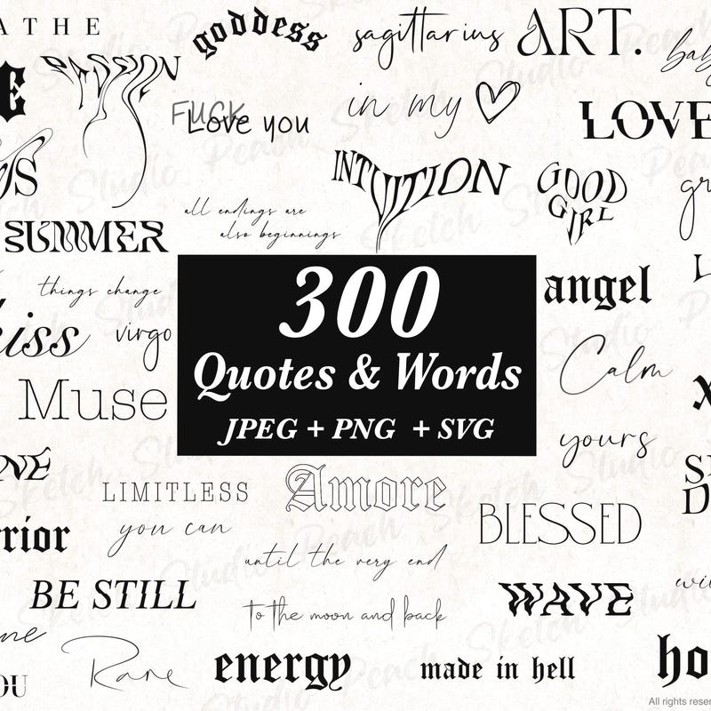 Custom words tattoo - Etsy België