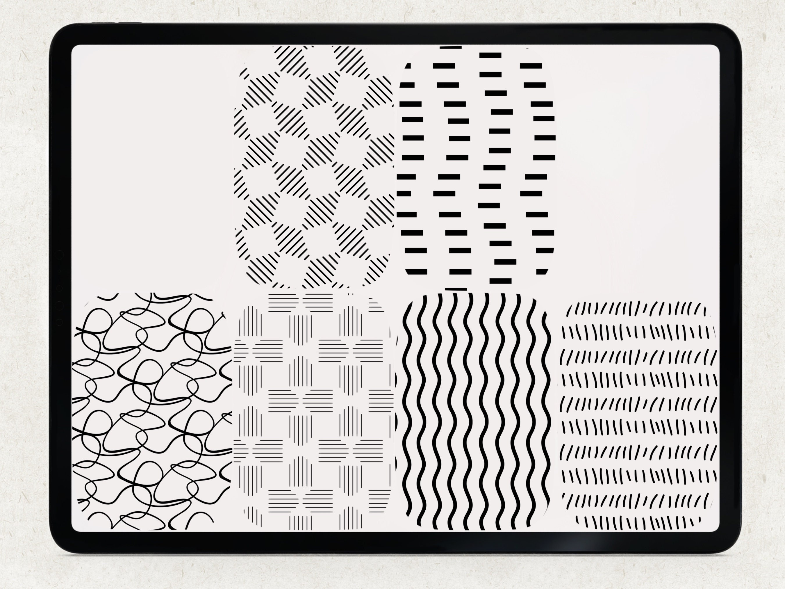 30 Stars & Lines Pattern Brushes Procreate, Pattern Brush Set, Boho ...