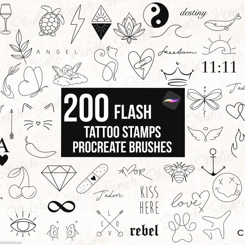 Tattoo Tiny Flash - Etsy UK