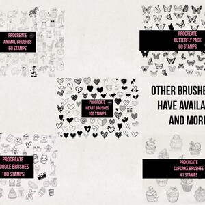 Procreate 100 Shape Stamp Brushes, Geometric Basic Shapes Outlines ...