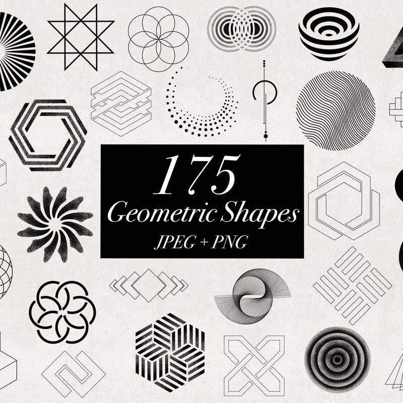 Geometric Shapes - Etsy
