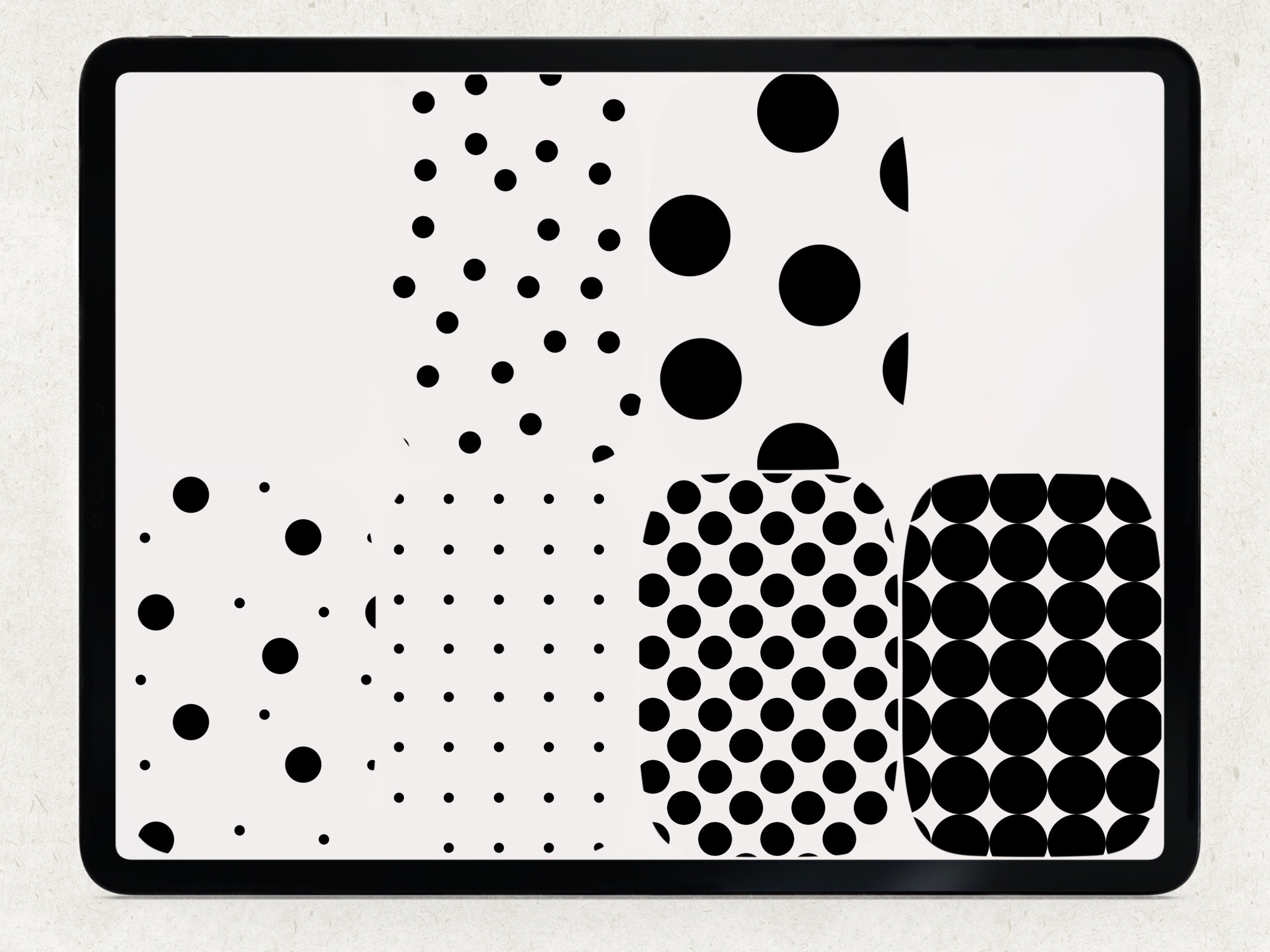 30 Basic Pattern Brushes Procreate, Pattern Brush Set, Polka Dot Floral ...