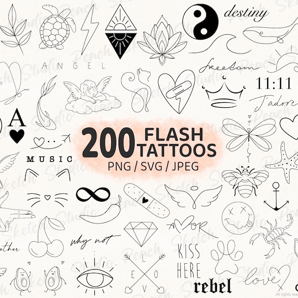 Tattoo Flash Sheet - Etsy
