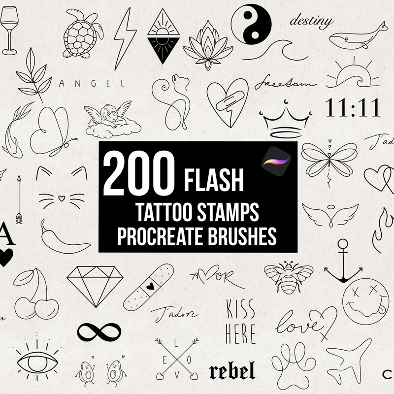 Small Tattoo Stencils - Etsy