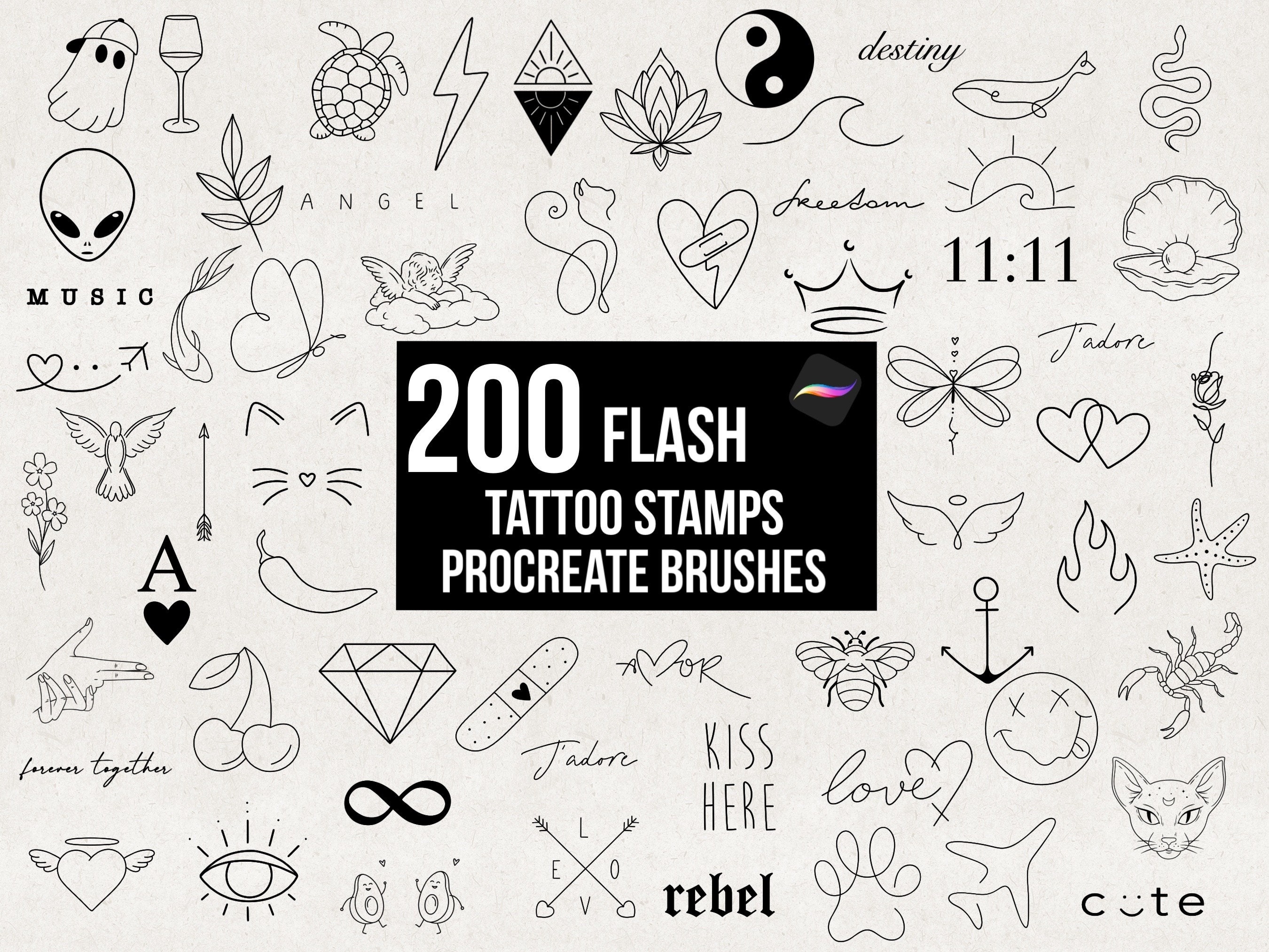 Etsy Flash Tattoos Gemma Hawkins Tattoo