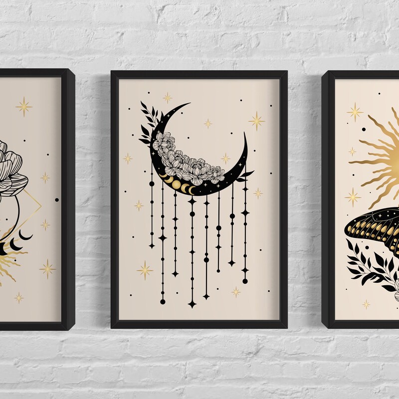 Sun and Moon Poster - Etsy