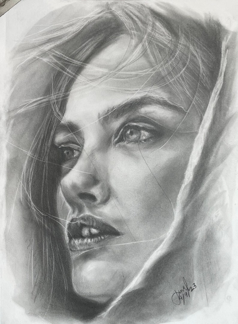Custom Graphite Portraits - Etsy