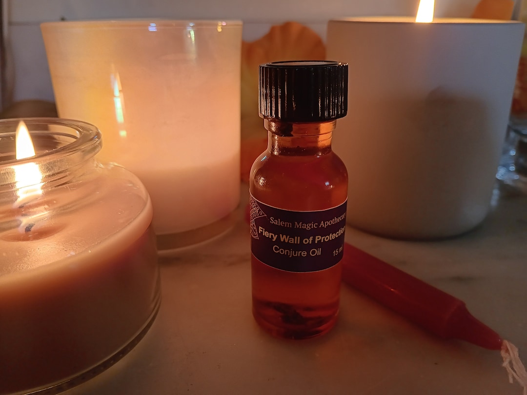 Fiery Wall of Protection Oil, Conjure Oil, Hoodoo Oil, Ritual Oil, Oil ...